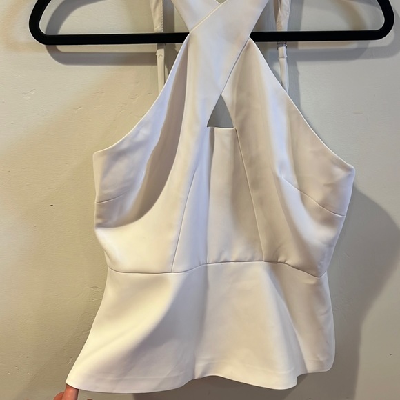 BCBGMaxAzria | Tops | Nwt Bcbgmaxazria Makenlee Cutout Peplum Top | Poshmark